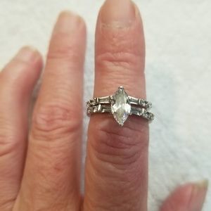 Avon Jewelry | 925 Sterling Silver Stackable Rhinestone Ring | Poshmark